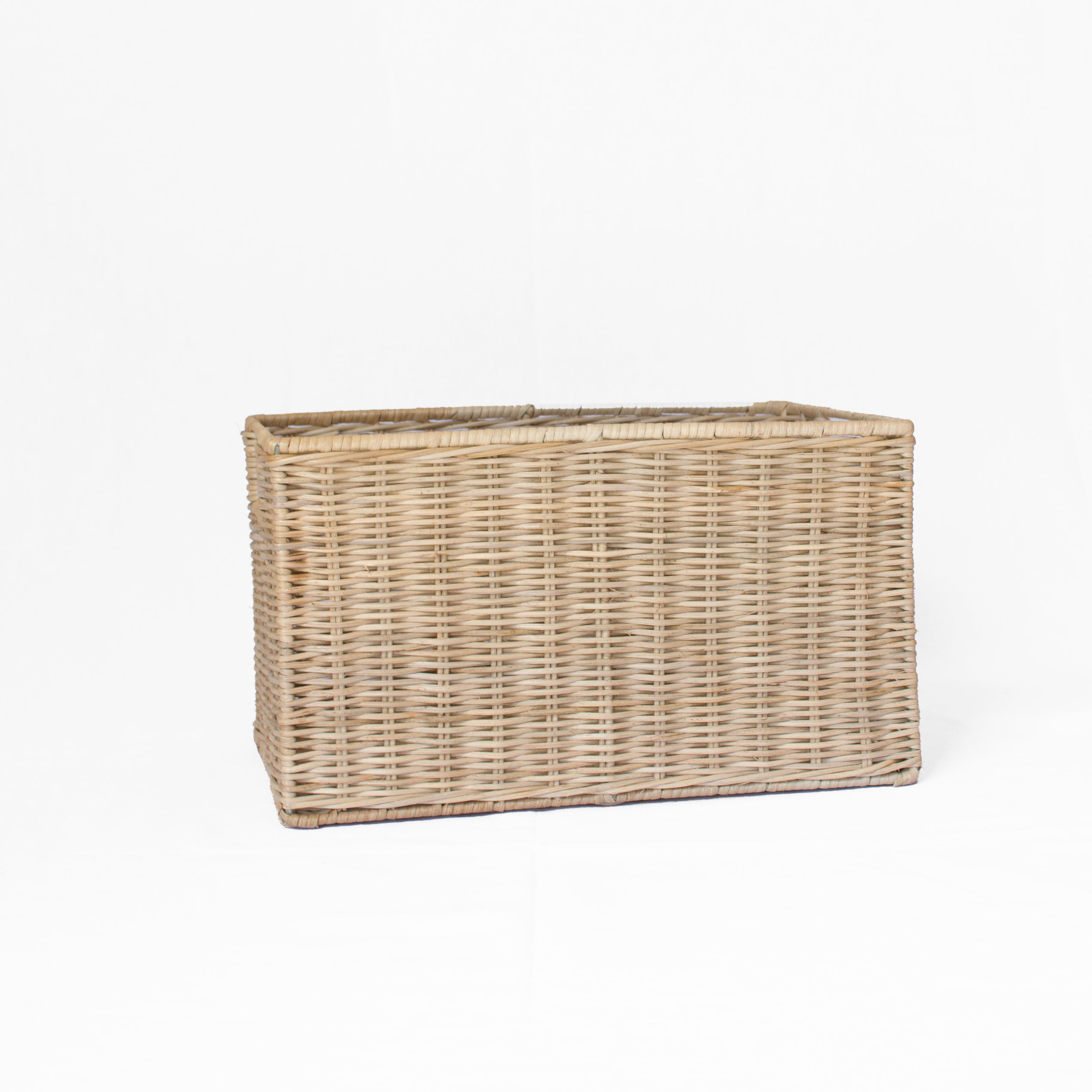 Rattan Rectangle Storage Basket Natural – Basketly