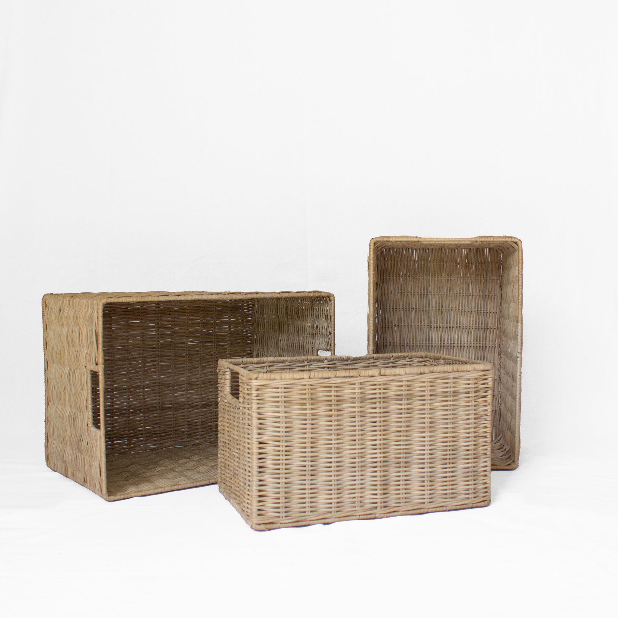 Rattan Rectangle Storage Basket Natural – Basketly