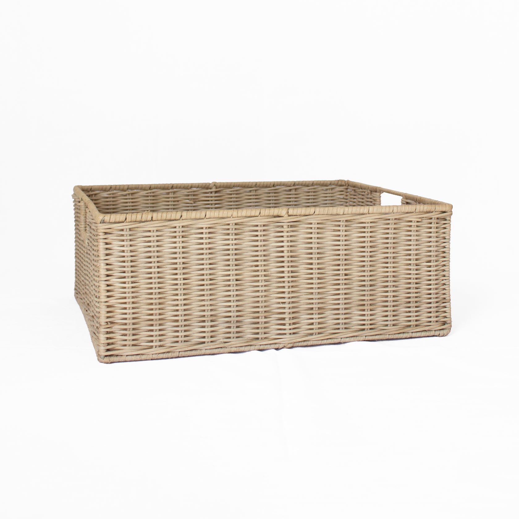 Rattan Rectangle Storage Basket Natural – Basketly